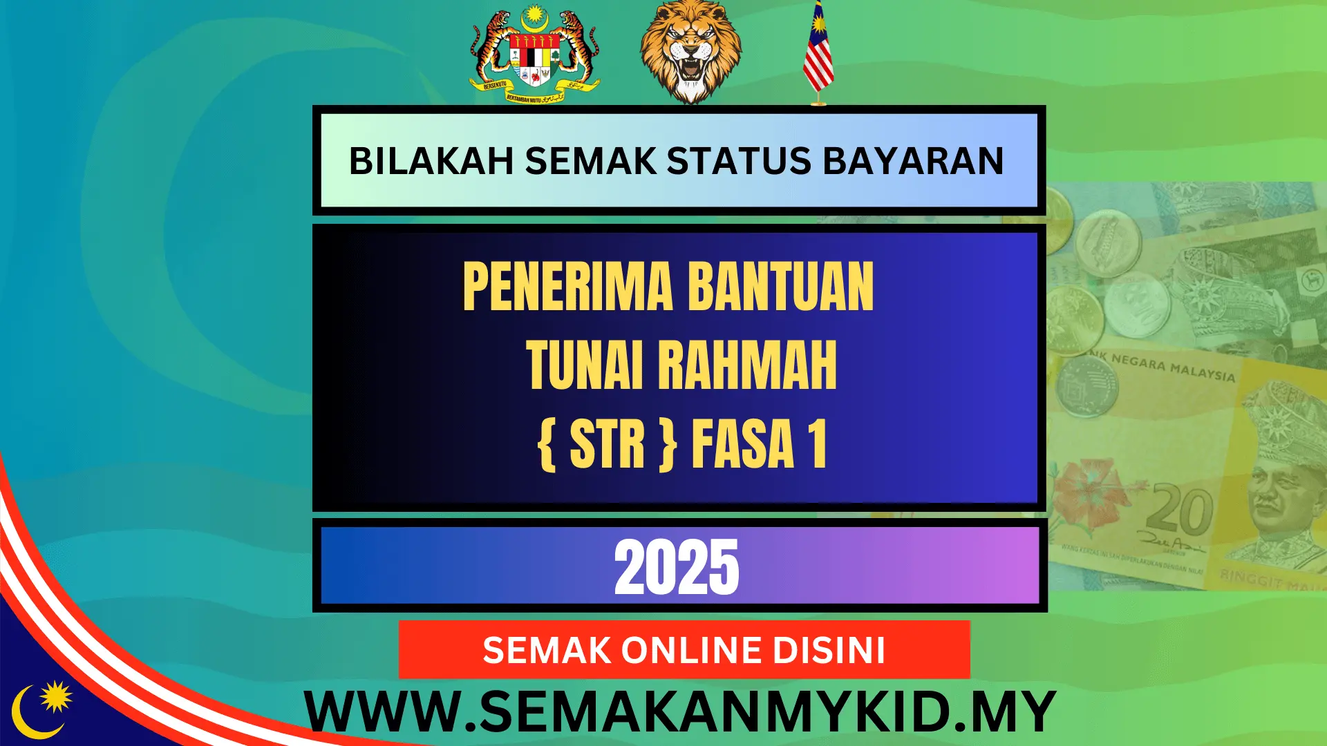 BANTUAN TUNAI RAHMAH FASA 1 2025 (BILAKAH MASUK) : SEMAK LAYAK ATAU TIDAK