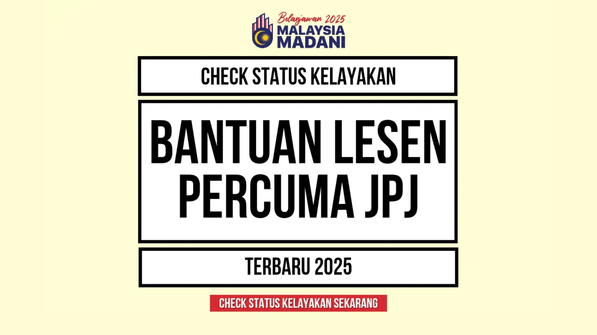 JPJ Lesen Percuma 2025: Semak Kelayakan & Permohonan