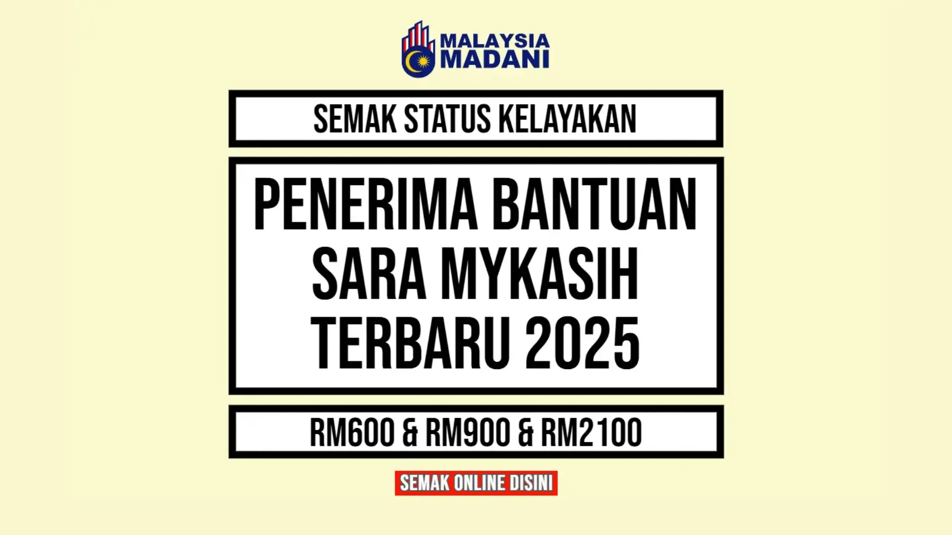 Semakan SARA 2025 Online: Semak Kelayakan Bantuan